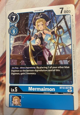 Mermaimon BT12-027 C Digimon CCG | Across Time NM | eBay