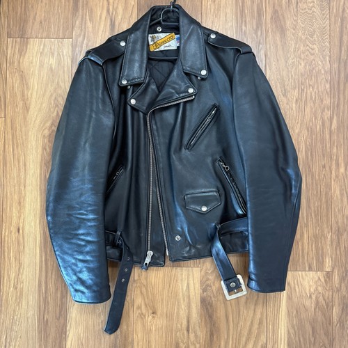 Schott NYC Perfecto leather biker jacket, model 118 | eBay