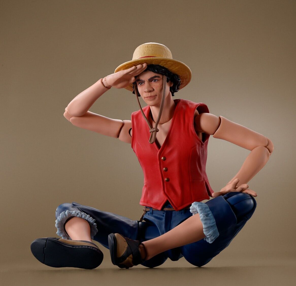 One piece Netflix Iñaki Godoy Monkey D. Luffy Ruffy S.H.Figuarts Bandai ...