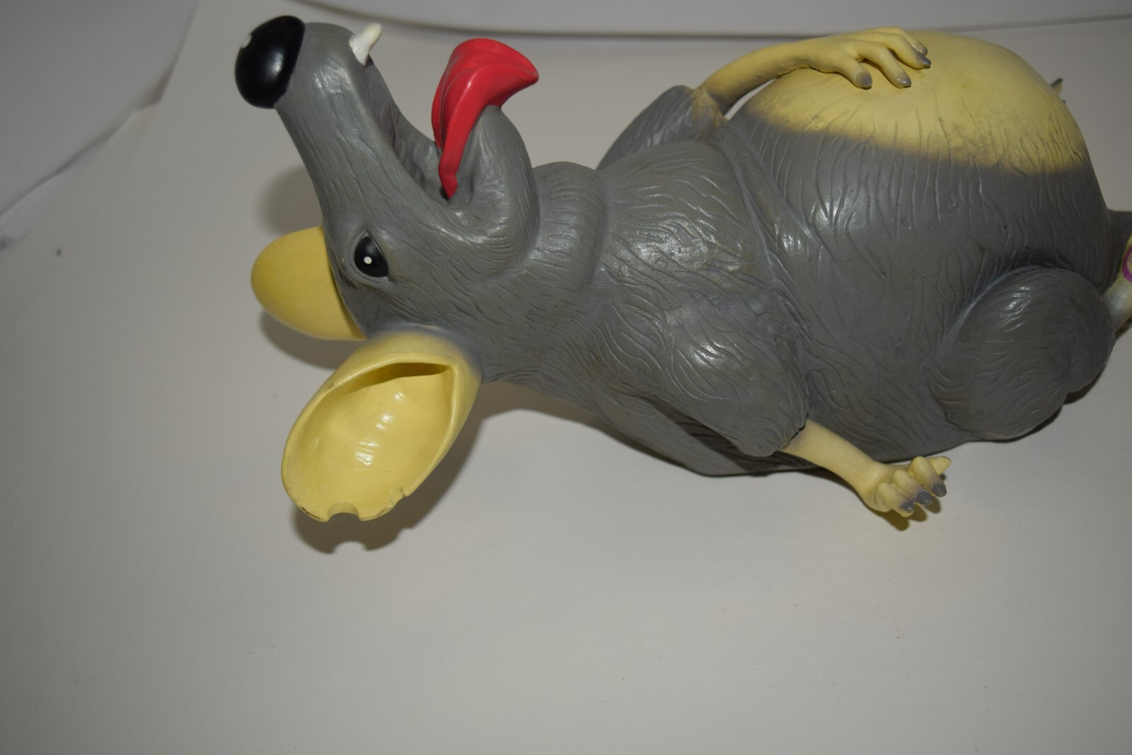 GEMMY HALLOWEEN FAT RAT 15" TALKING ANIMATED BURPING RARE RUBBER PROP ...