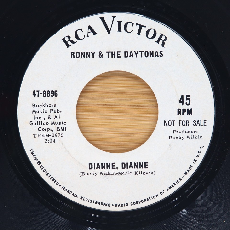RONNY & THE DAYTONAS - ALL AMERICAN GIRL / DIANE, DIANE - ROCK 45 PROMO ...