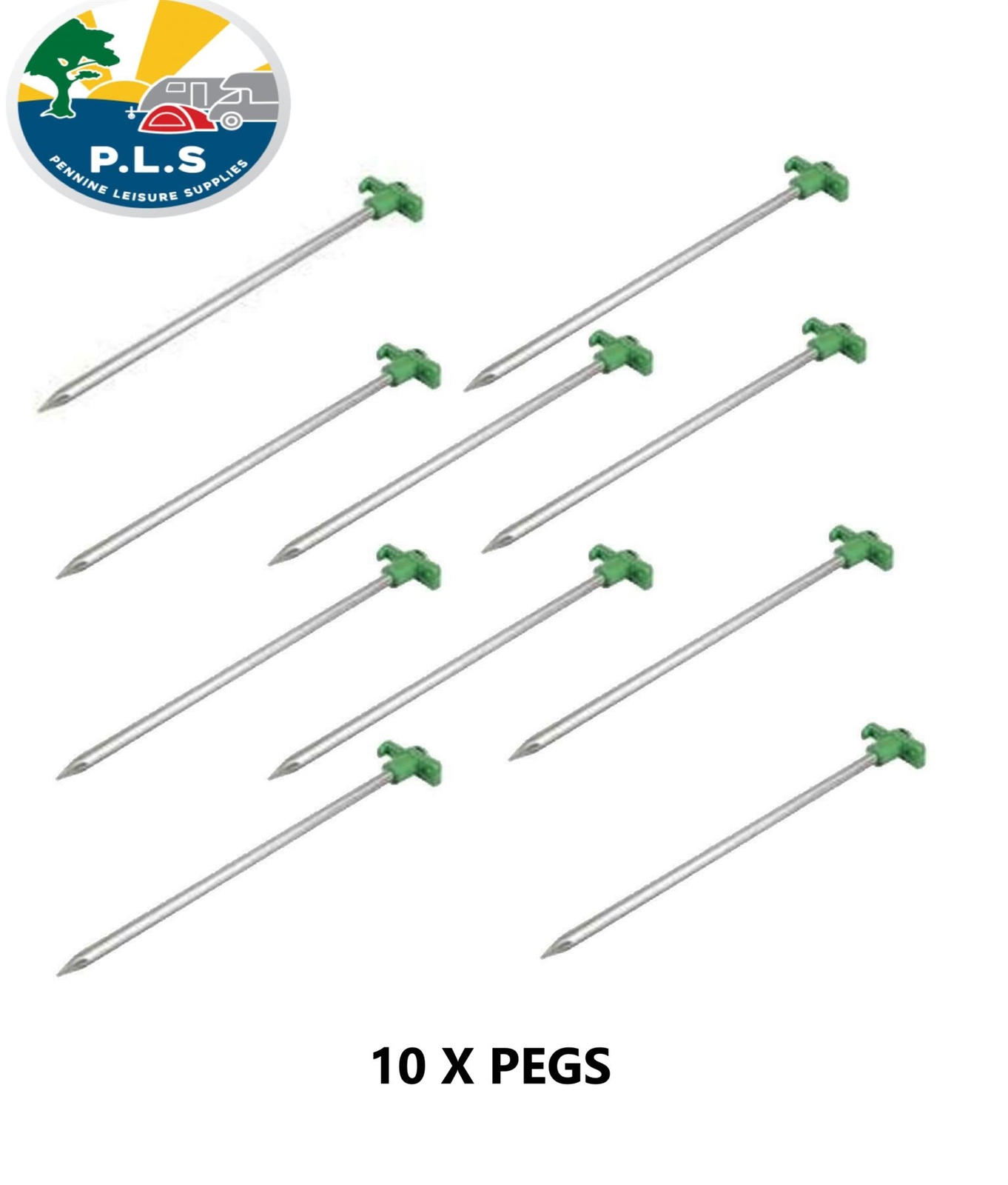 Groundhog Pegs 10 X 25cm Long Steel Hard Standing Rock Pegs Awnings ...