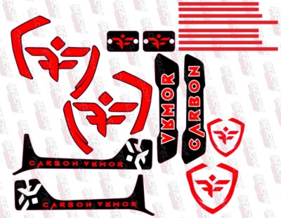 Kit Graficas Calcomanías Carbon Armor Zuma Chuma 2022-2024 | eBay