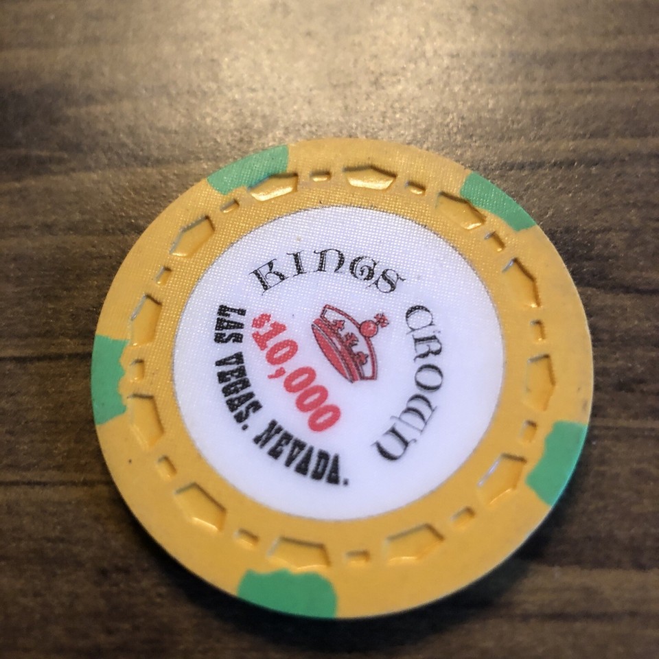 $10,000 kings crown orange vintage las vegas nevada casino chip | eBay
