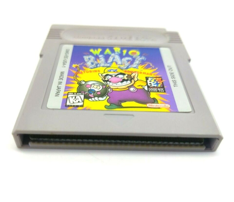 Wario Blast Original Nintendo Game Boy 1994 w Small Clear Case Not ...