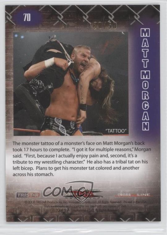 2008 TRISTAR TNA Wrestling Cross the Line Muscles Ink Gold /50 Matt ...