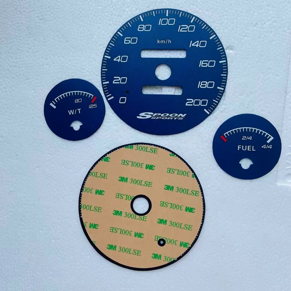Speedometer Dial Face Gauges For Honda Integra DC2 Cluster Overlay ...
