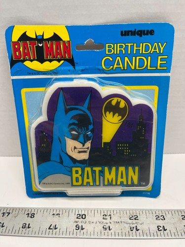 Vintage Batman Birthday Candle 1989 #1736 - New | eBay