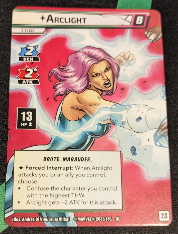 MARVEL CHAMPIONS NEXT EVOLUTION PROMO ARCLIGHT EXTENDED ART VILLAIN | eBay