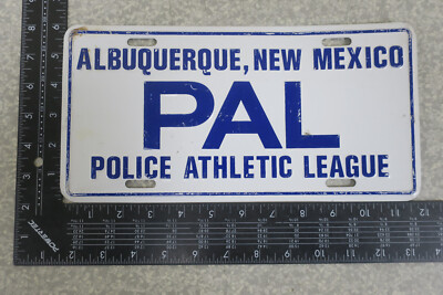 ALBUQUERQUE NEW MEXICO POLICE ATHLETIC LEAGUE METAL BOOSTER LICENSE ...