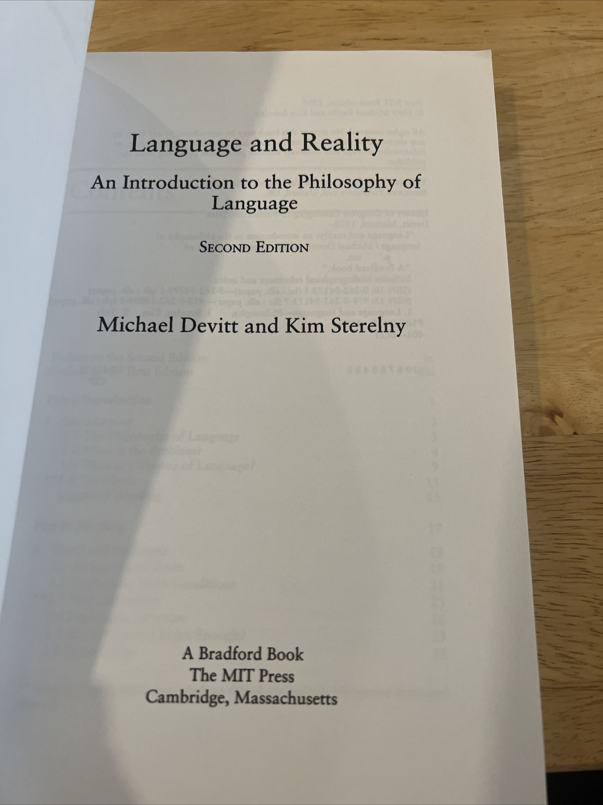 Language and Reality : An Introduction to the Philosophy of Language by ...