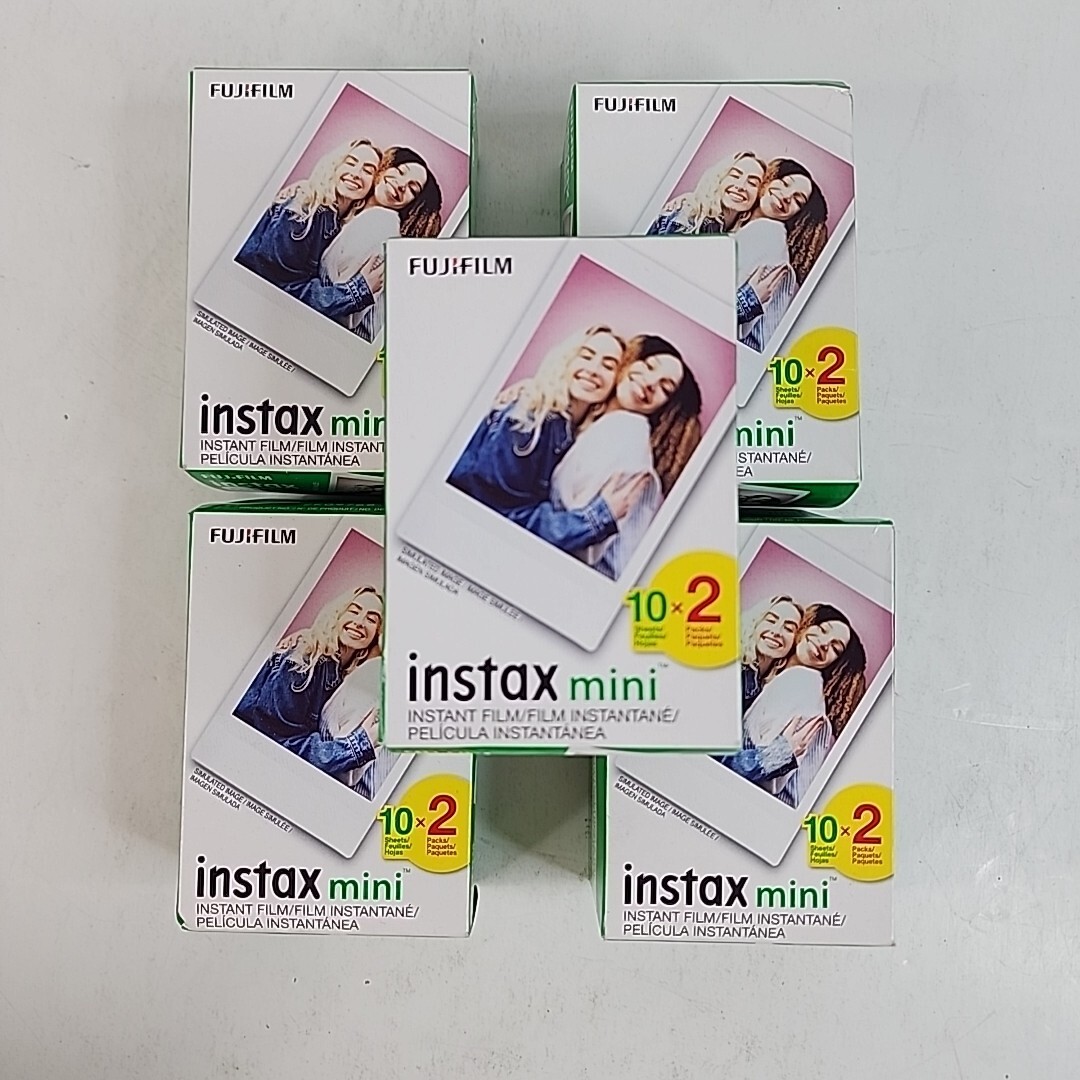 Fujifilm Instax Mini Instant Film Lot Of 5 Boxes (100 Sheets Total) Use ...
