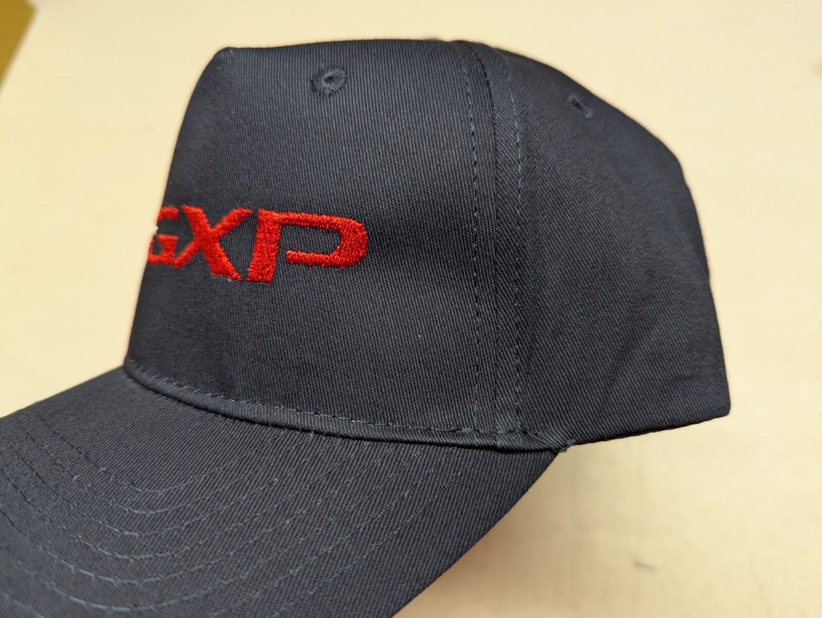 Pontiac GXP Deep Blue Hat Embroidered Silver n Red - Port & Co. 5 panel ...