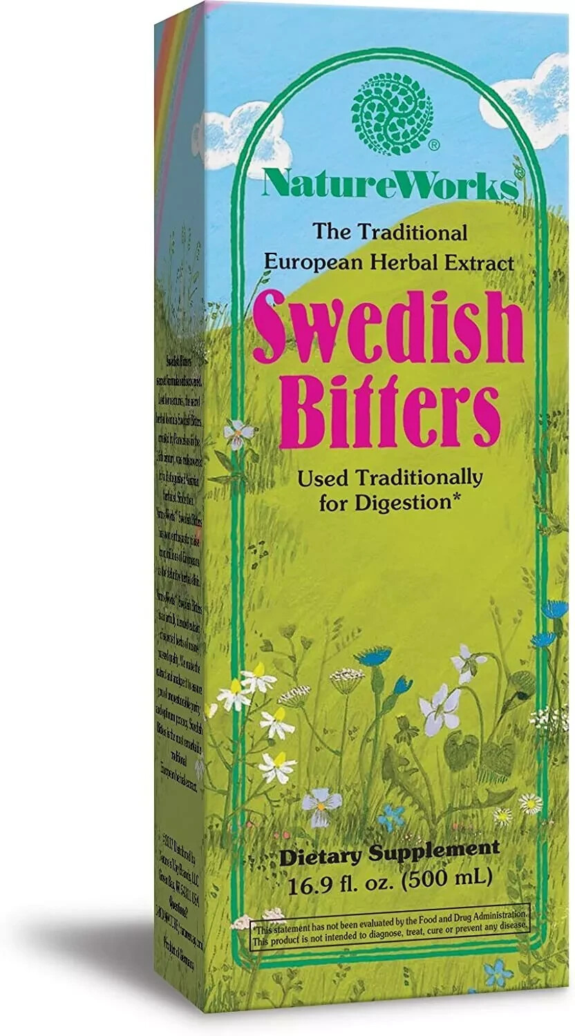NatureWorks Swedish Bitters Herbal Extract Used Digestion 16.9 oz | eBay