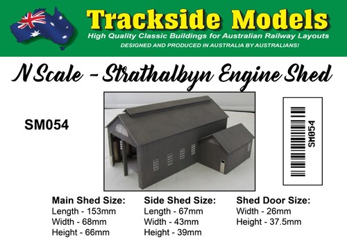 Trackside Models - N Scale - Laser Cut "Strath Engine Shed"- SM054 | eBay
