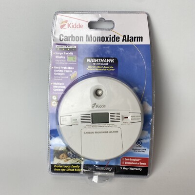 Kidde Carbon Monoxide Alarm Nighthawk Tech Battery Operated Model KN ...