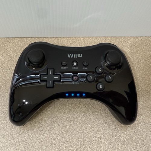 Official Nintendo Wii U Wireless Pro Controller Black WUP-005 genuine ...