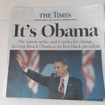 President Obama THE TIMES Nov. 5, 2008 It's Obama Presidential ...