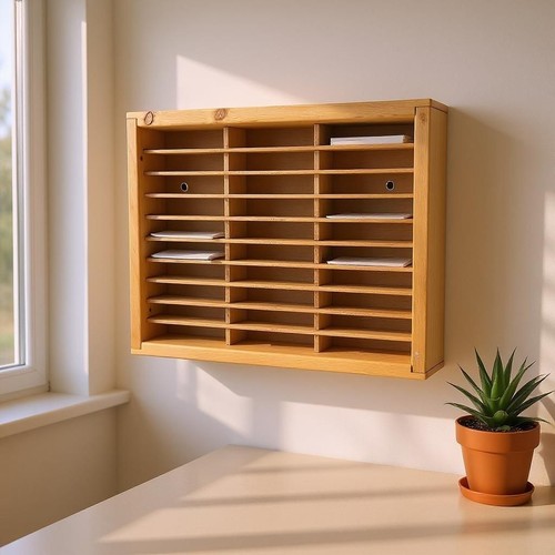 Napa Valley Cassette Storage Box 30 Tapes 15” Lx 10” T x 3” W Pine Wood ...