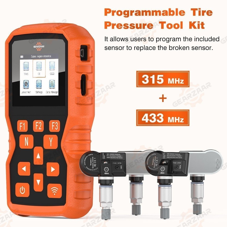 4 TPMS +OBDII TPMS Programmer Tires Sensors Activate Programming ...