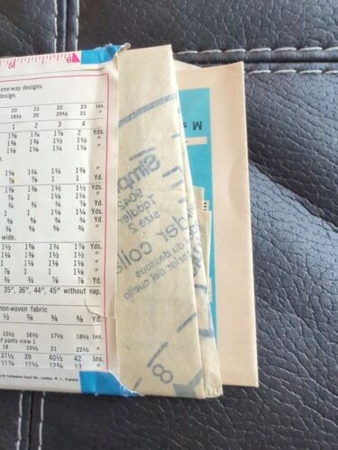 Simplicity 9042 Sewing Pattern Coat Pants Size 2 Toddler Precut Vintage ...