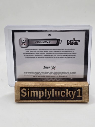 2025 Topps Chrome WWE XFRACTOR #164 Wren Sinclair – NXT | eBay