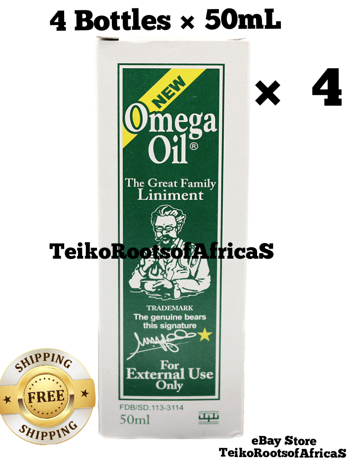 New Omega Oil - The Great Family Liniment (For External Use Only) 4 bts ...