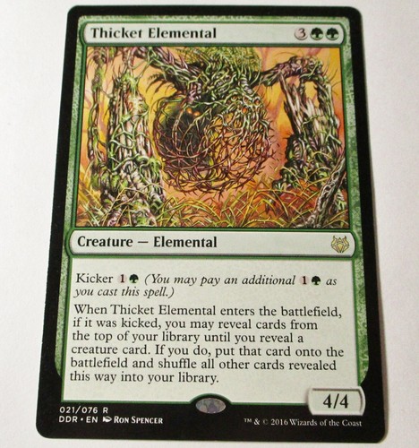 MTG Thicket Elemental Duel Decks Nissa vs Ob Nixilis Magic The ...
