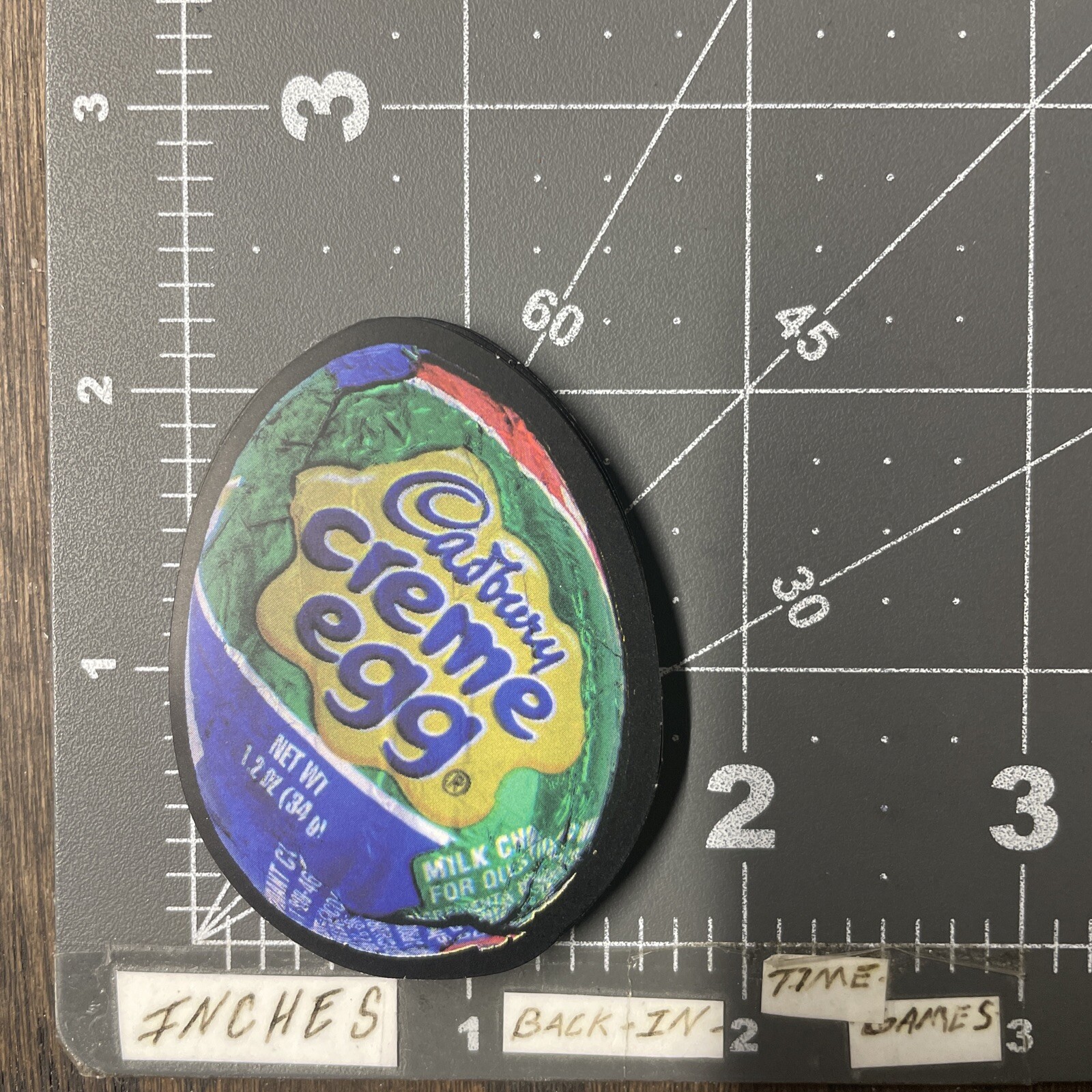 Sm. Cadbury Crème Egg Humor Sticker For Skateboard Bottle Guitar Ect ...