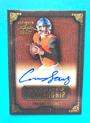 Carson Strong 2022 Ultimate Leaf Draft Auto RC 33/99 "Ultimate ...