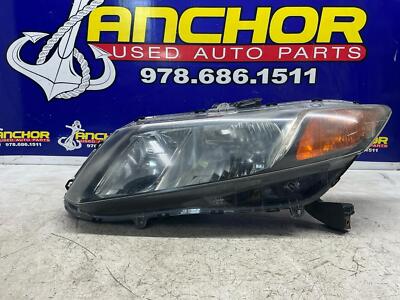 2012 Honda Civic Driver Left Headlight Used OEM 33150-TR0-A01 | eBay