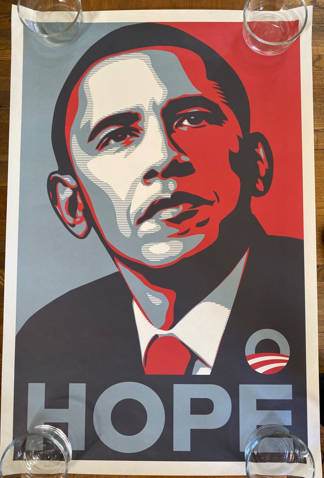 AUTHENTIC SHEPARD FAIREY "OBAMA HOPE " 2008 CAMPAIGN POSTER - FROM THE ...
