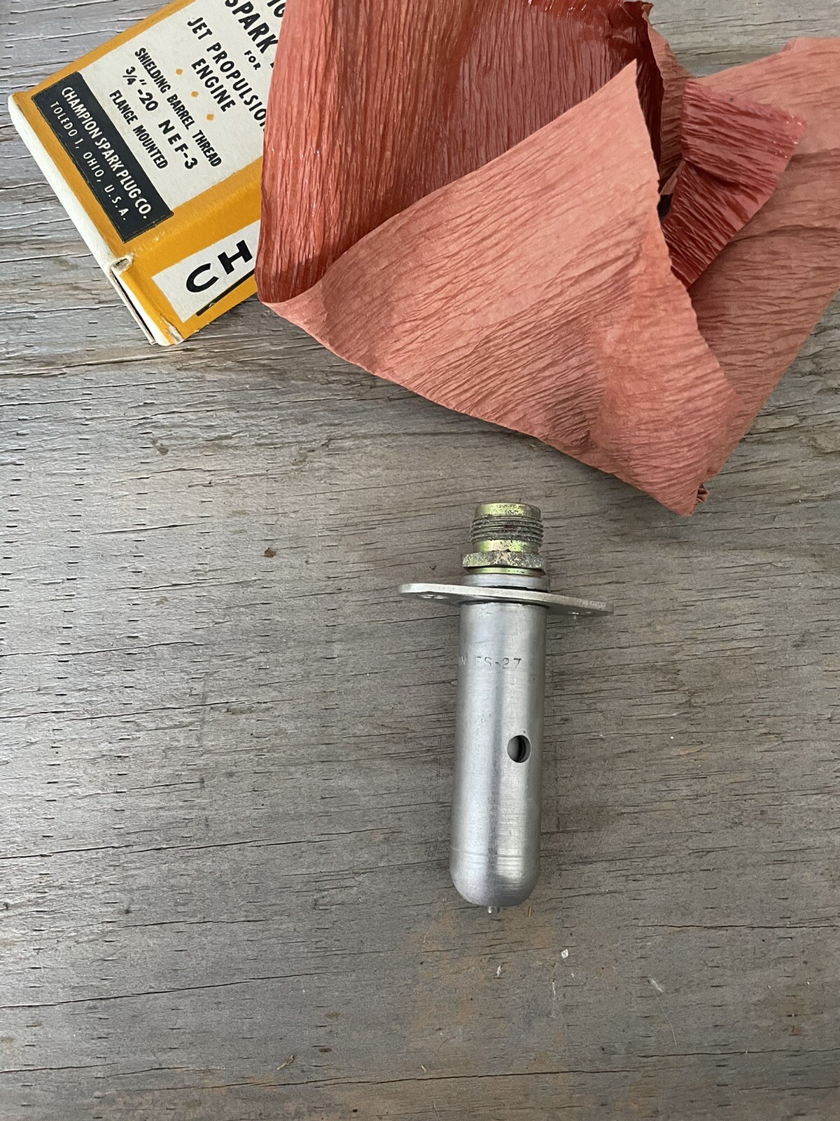 Champion FS-27 "Ignitor for Jet Engine Propulsion"; Spark Plug--N.O.S ...