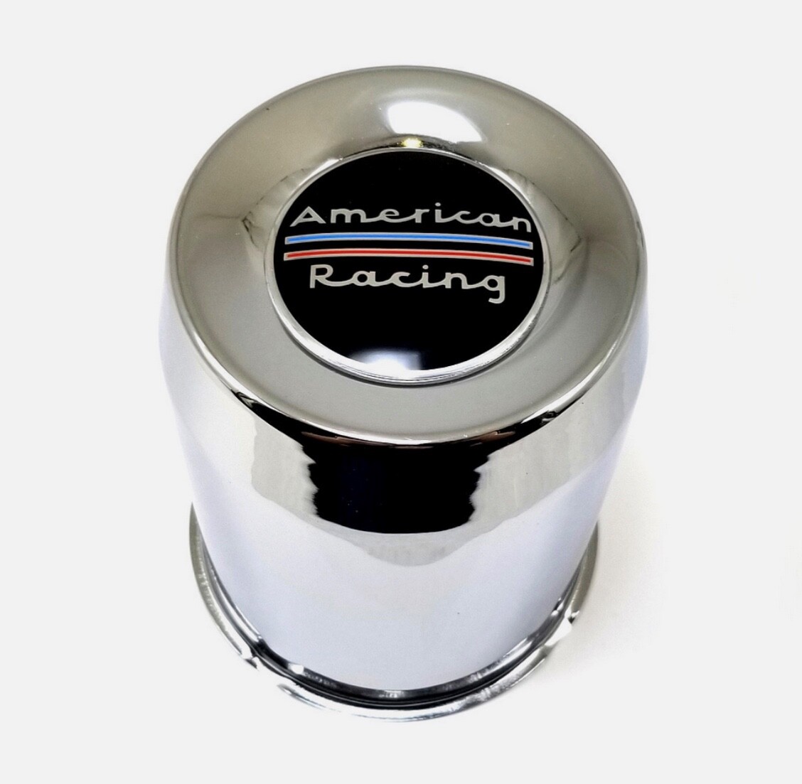 4 AMERICAN RACING 4.25" Diameter Push Thru steel CHROME Center Caps | eBay