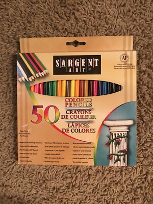 Sargent Art Premium Coloring Colored Pencils, Pack of 50 Assorted ...