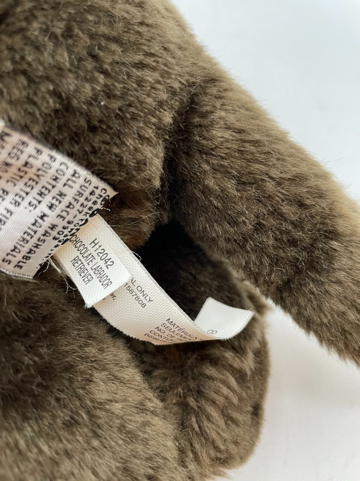 VERY RARE Ganz Classic Chocolate Labrador Puppy Dog 14" Plush Brown ...