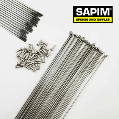 Sapim Leader Plain Silver Spokes and Silver Nipples | eBay UK