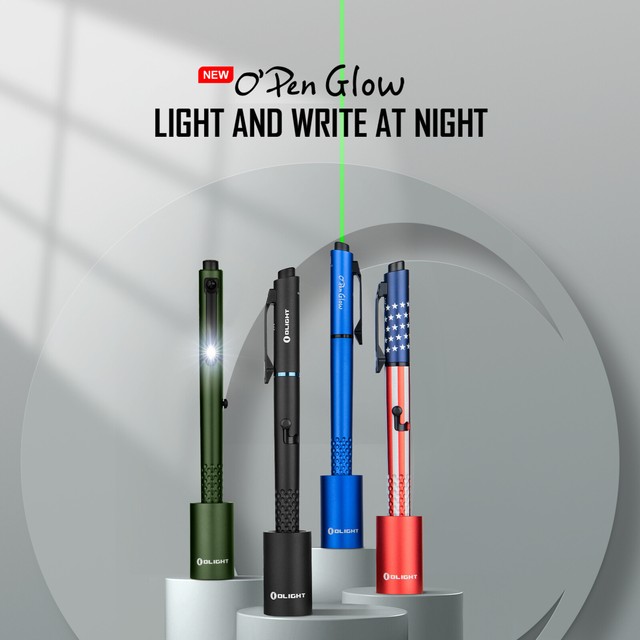 Olight O'Pen Glow Rechargeable Penlight LED Flashlight for Outdoor Uses ...