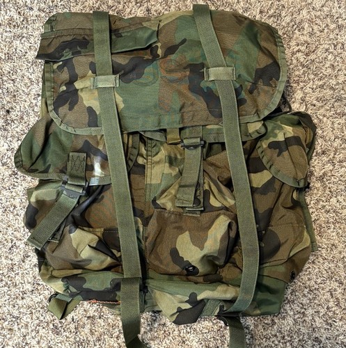 US Army Field Pack Alice Combat Nylon Woodland Camouflage Backpack ...