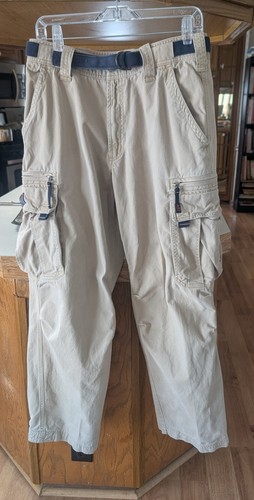 Men's Aeropostale A87 Khaki Cargo Pants Size 32 Long | eBay
