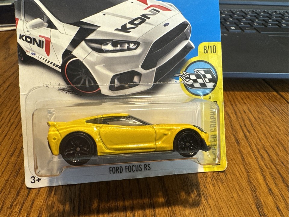 Hot Wheels ERROR Wrong car In The Blister FORD Focus RS C7 Zo6 CORVETTE RARE | eBay