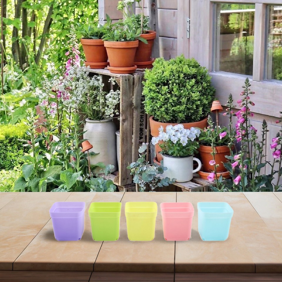 20 Pack Plant Flower Pots Living Garden Nursery Gardenling Pot ...