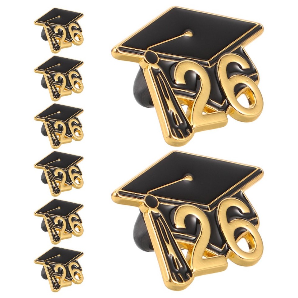 8pcs Graduation Brooch Pin for Hats & Clothes - 2026 Graduation Cap ...
