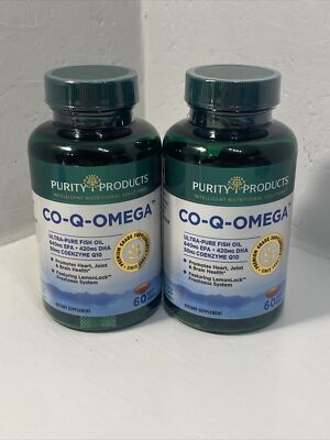 Pack Of 2 - Purity Products - CO-Q-OMEGA - Omega-3 Fish Oil - 120 ...