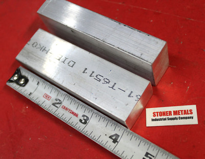2 Pieces 3/4" X 1-1/4" ALUMINUM 6061 FLAT BAR 4" long Extruded Solid ...