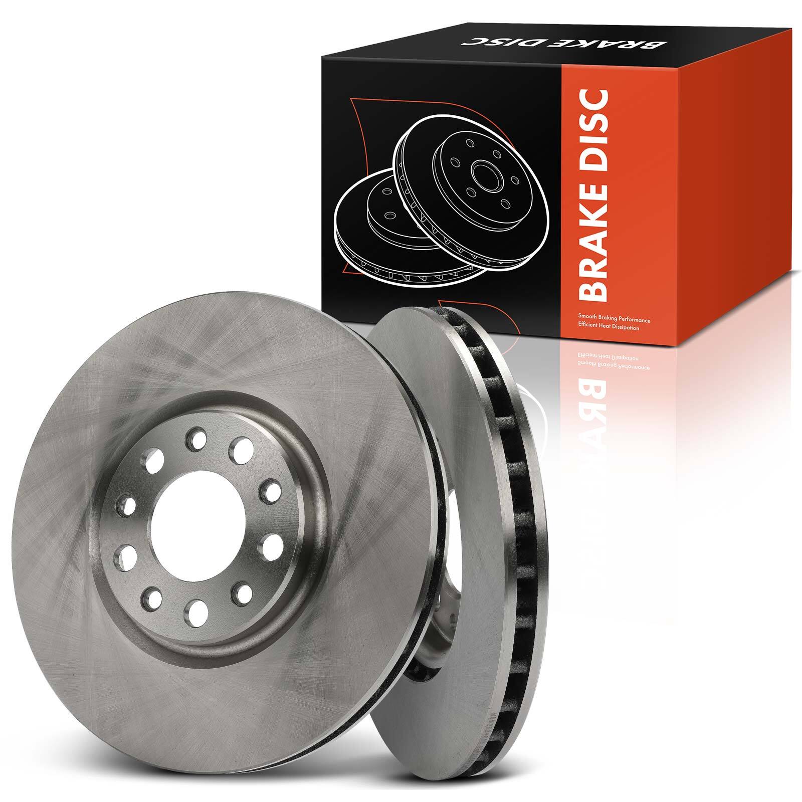 2Pcs Front Disc Brake Rotors for Jeep Compass 17-22 Renegade Chrysler ...