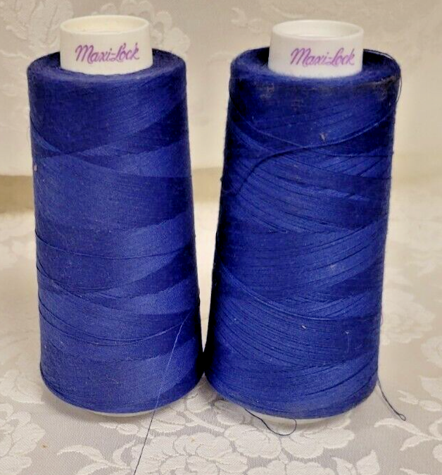 Set of 2, Royal Blue Thread for Serger. #31502 | eBay