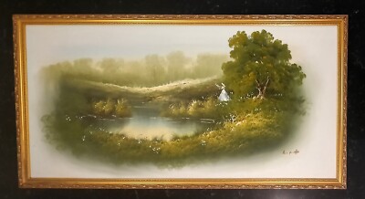 Ludwig L Kohn Ukraine Oil Painting Framed Vintage Art Scenic Woodland ...