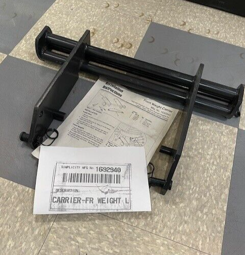 SIMPLICITY FRONT WEIGHT CARRIER Part Number 1692940SM-NEW! | eBay