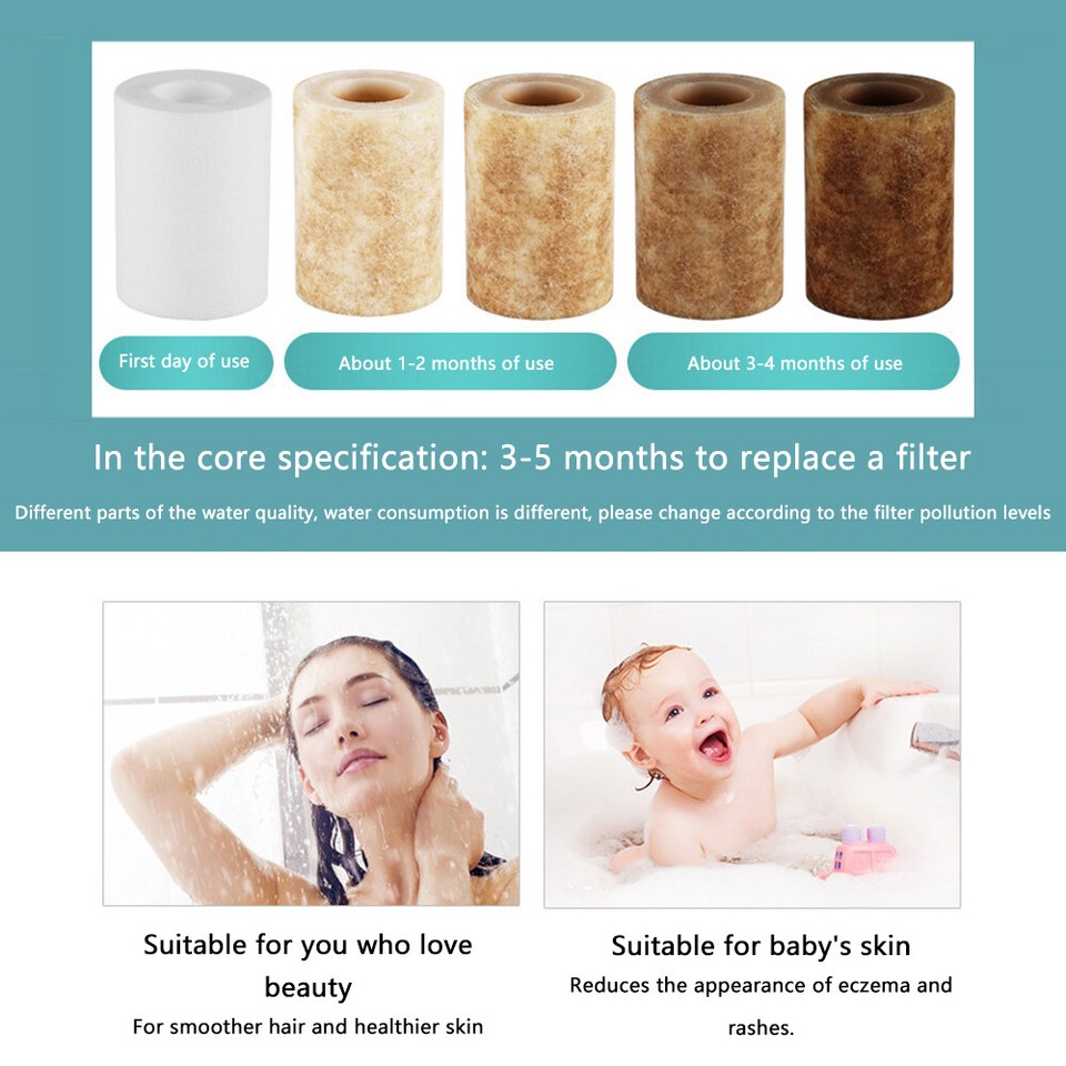 Universal Shower Head Filter Purifier With PP Cotton Filters for Hard ...